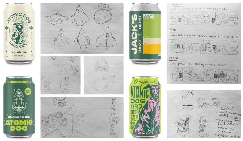Brand redesign & Campaign for Atomic Dog Hard Cider