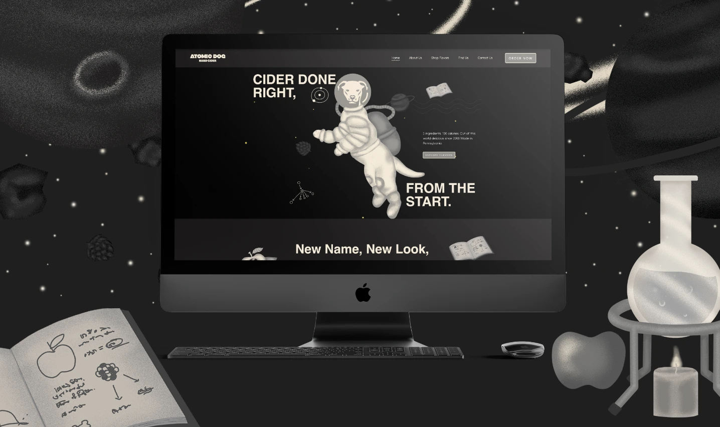 Brand redesign & Campaign for Atomic Dog Hard Cider