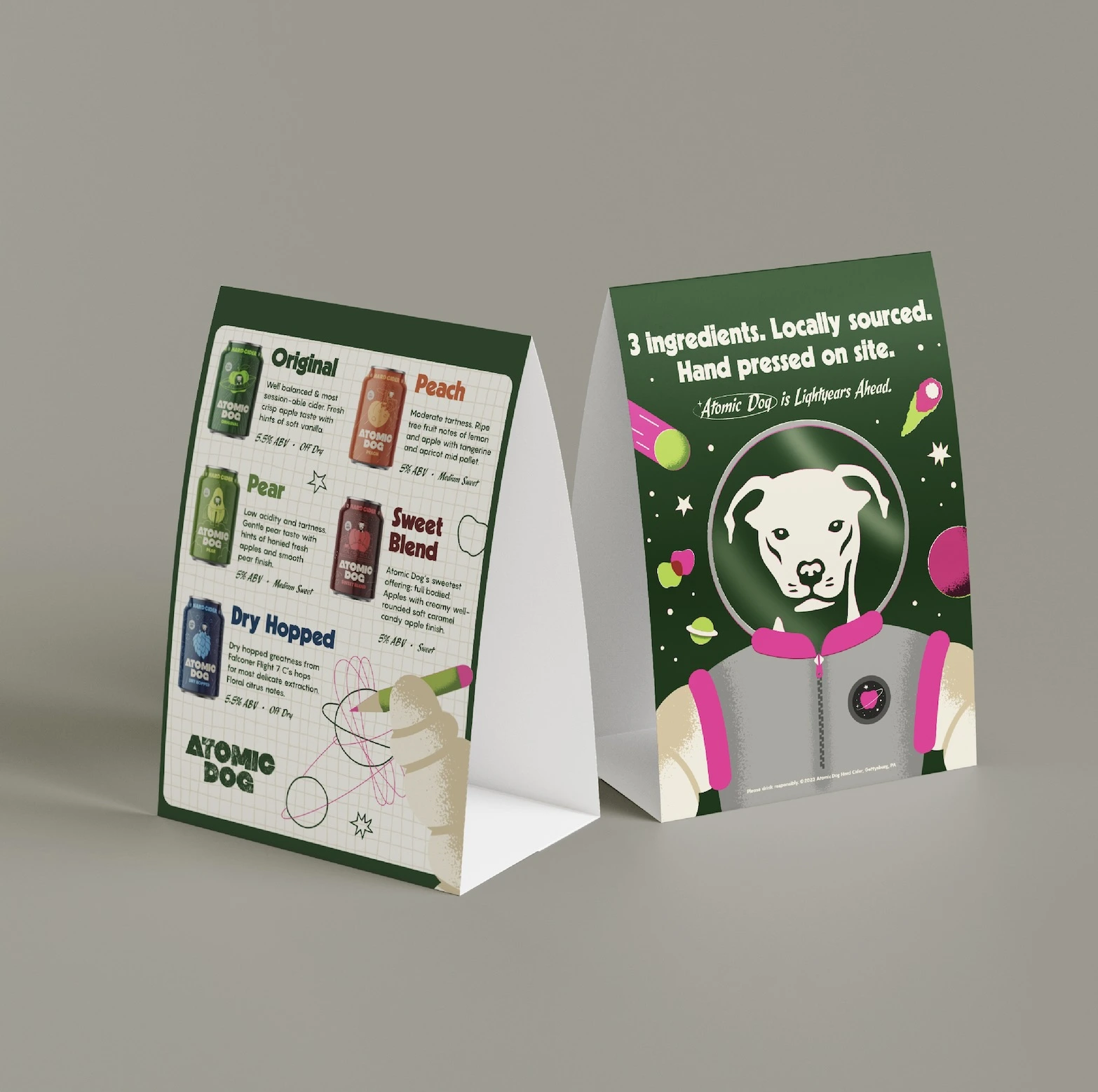 Brand redesign & Campaign for Atomic Dog Hard Cider