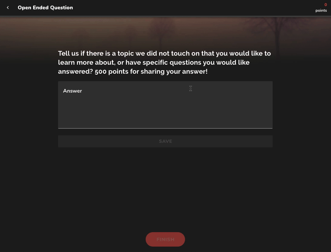 Open Ended Questions Open Ended Questions