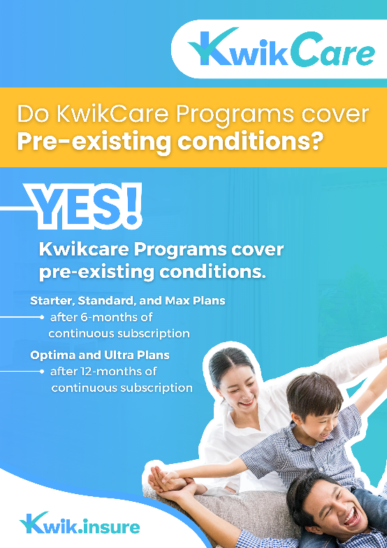Do KwikCare programs cover pre-existing conditions
