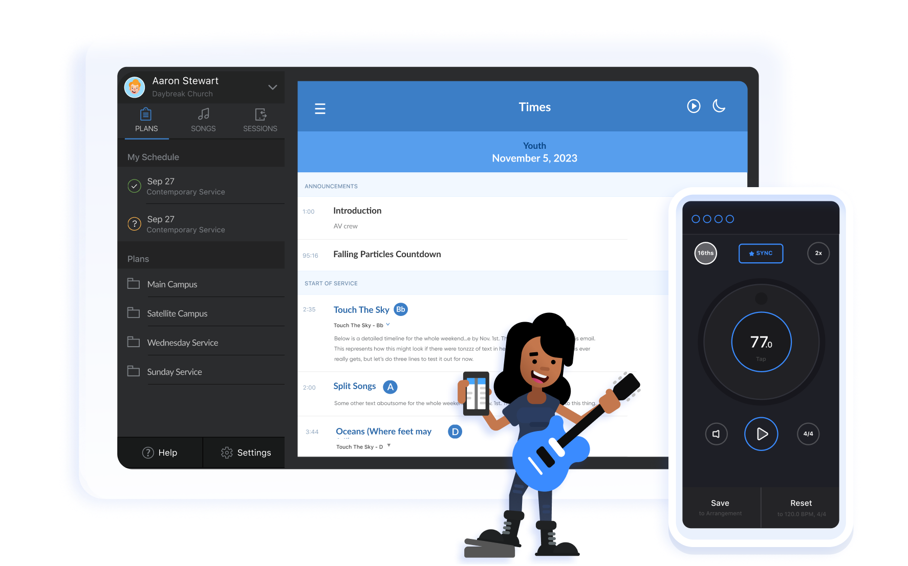 Planning Center Music Stand: Mobile Music Reader