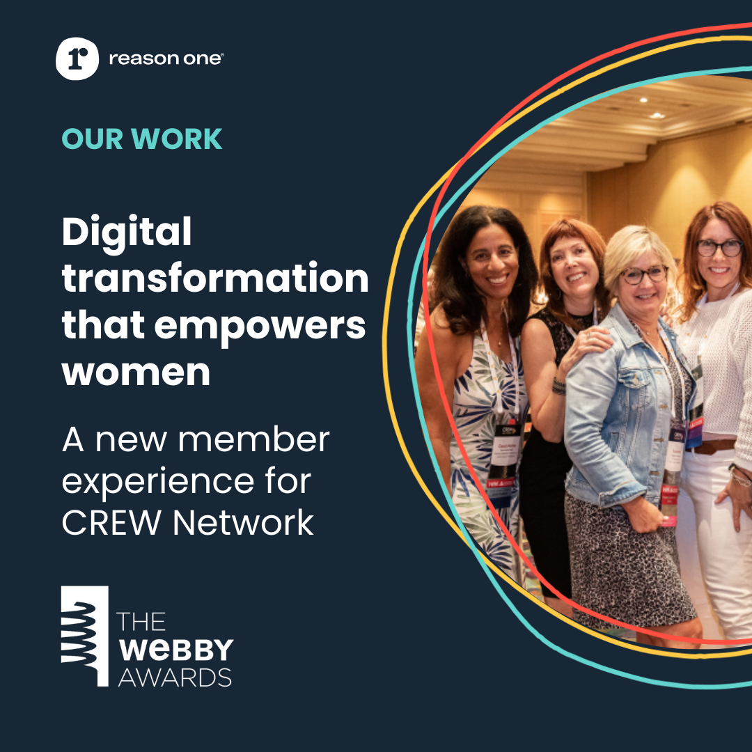 CREW Network Wins Webby for Digital Transformation | Reason One Blog