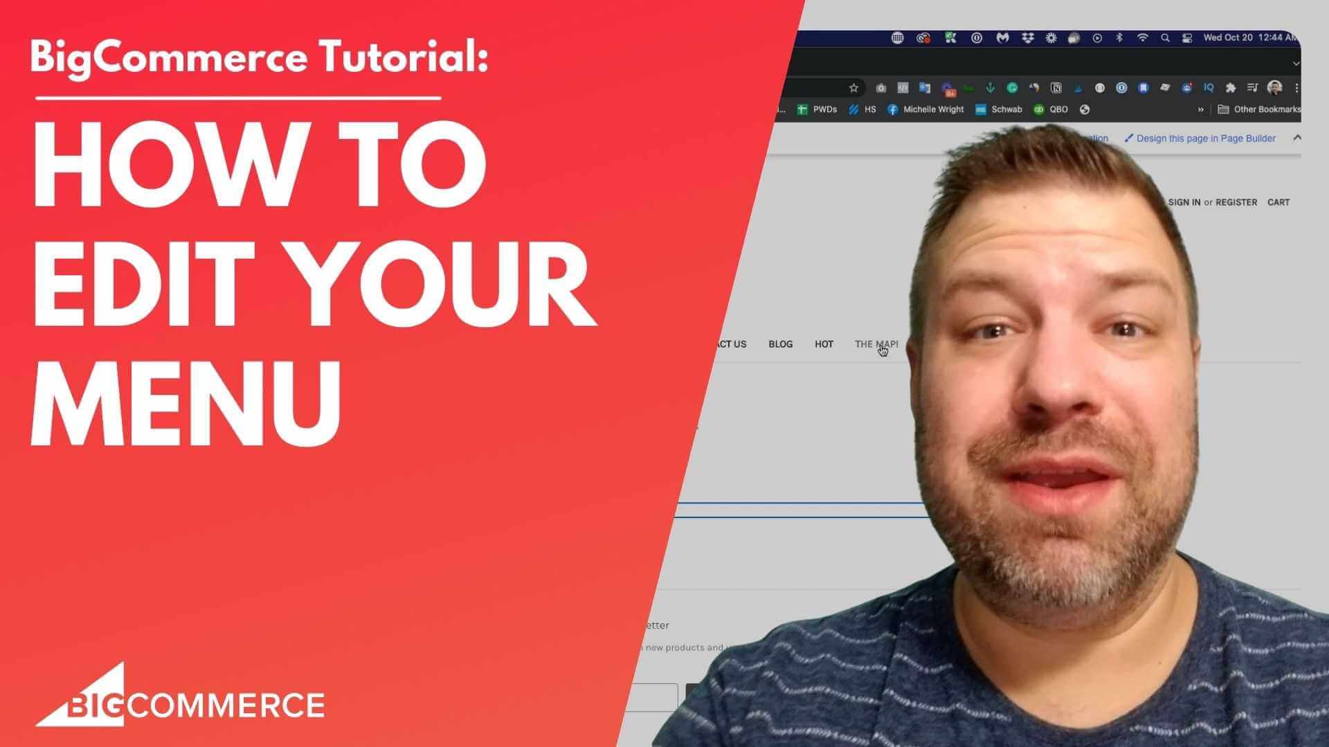 How To Edit Your Menu On BigCommerce