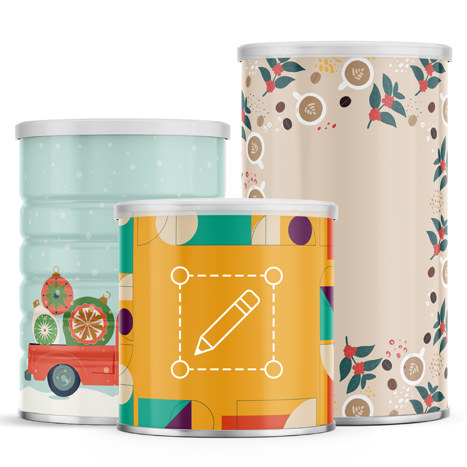 Design Your Own Personalized Tin Cans for Product Packaging (Customized ...