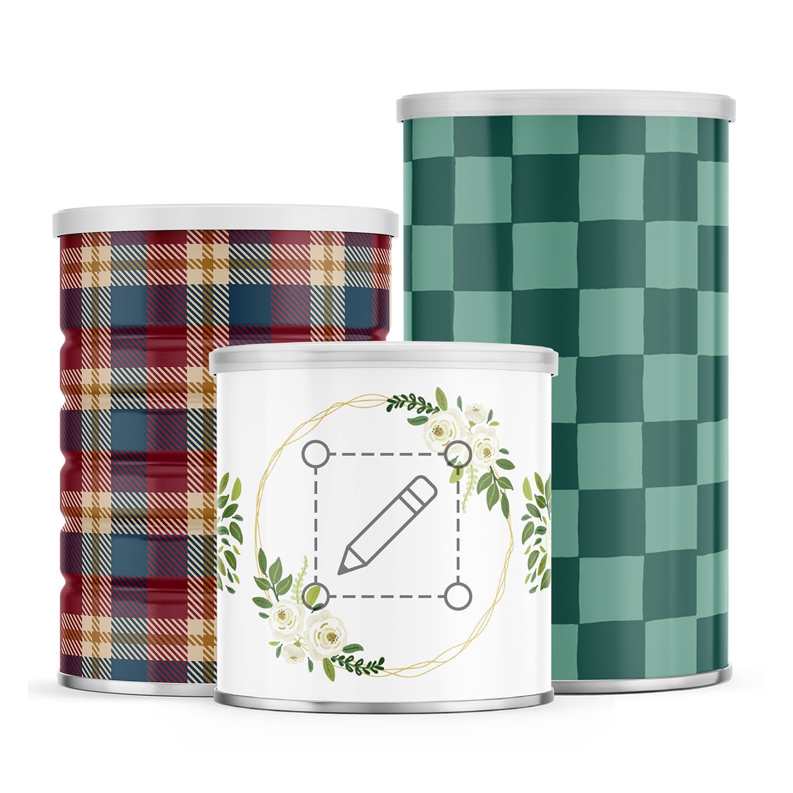 Design Your Own Personalized Tin Cans for Product Packaging (Customized ...