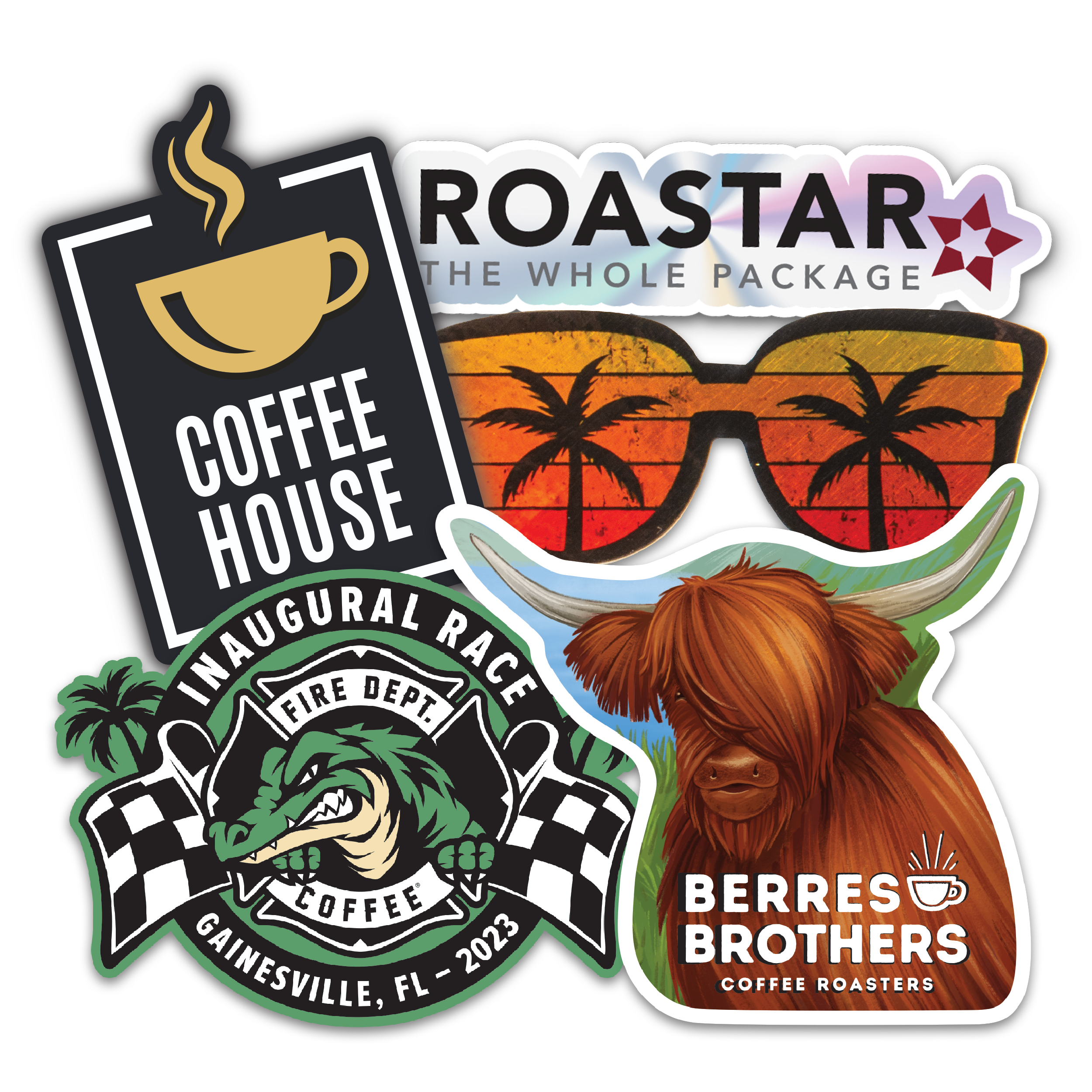 Custom Printed Stickers: Laser Die Cut Stickers & Decals - Roastar