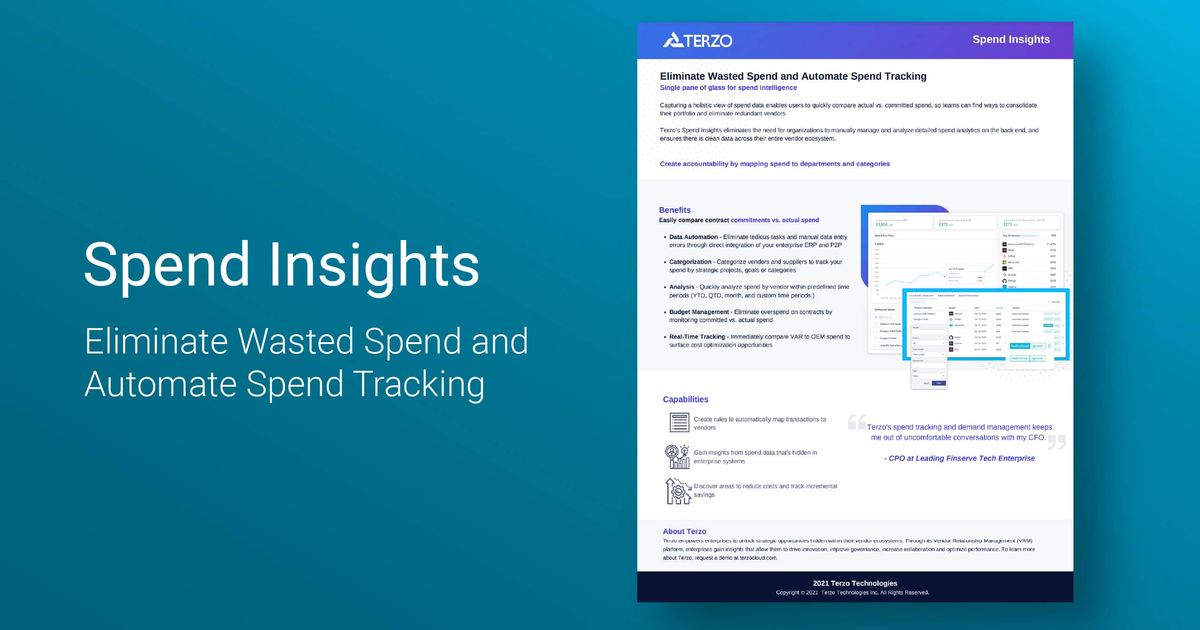 Eliminate Wasted Spend and Automate Spend Tracking | Terzo