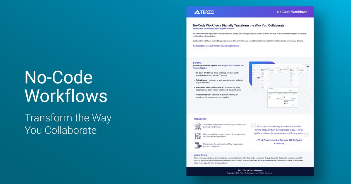 No-Code Workflows Transform the Way You Collaborate | Terzo