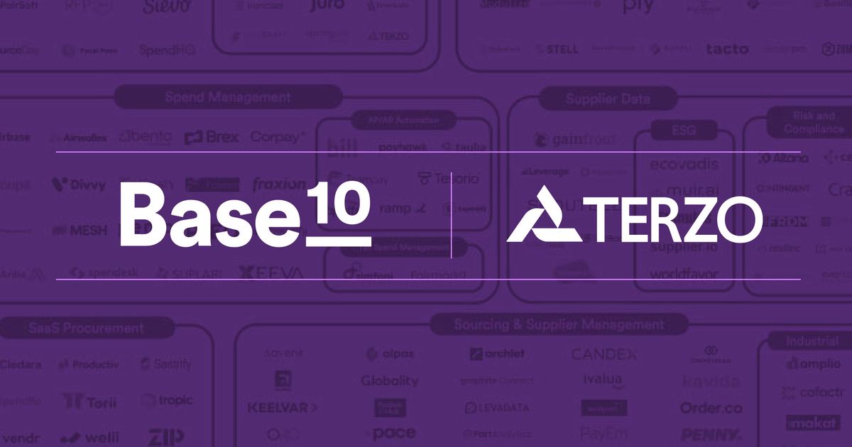 Terzo Recognized by Base10's New Procurement Market Trend Map | Terzo