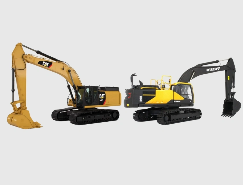 Caterpillar 349F L vs. Volvo EC480E: Which is best?
