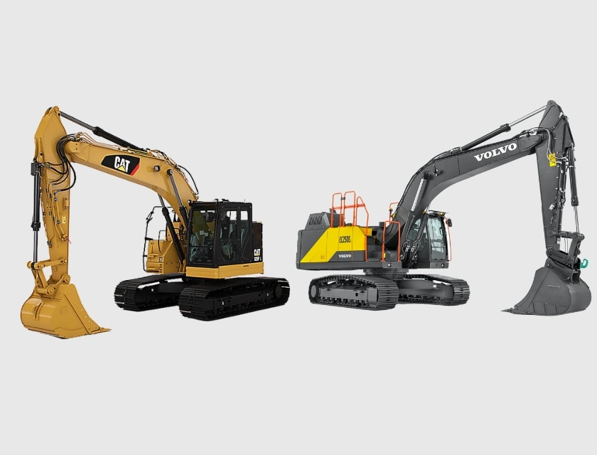 Caterpillar 325F LCR vs. Volvo EC250E: Which is best?