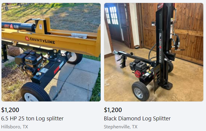 Task Force Log Splitter Parts