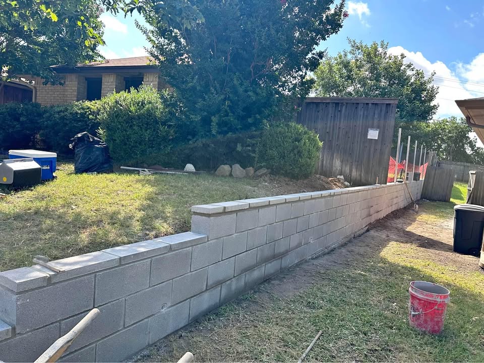 Block Wall Construction Plans