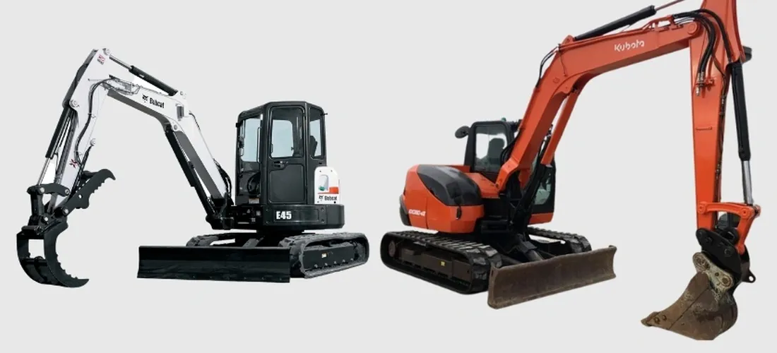 Bobcat E45 vs. Kubota KX080-3: ¿Cuál es el mejor?