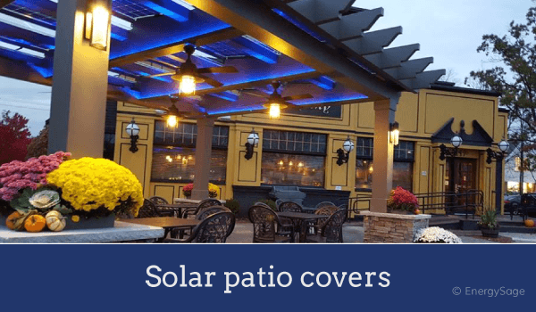 Solar Panel Awnings & Patio Covers: Are They Worth It? | EnergySage