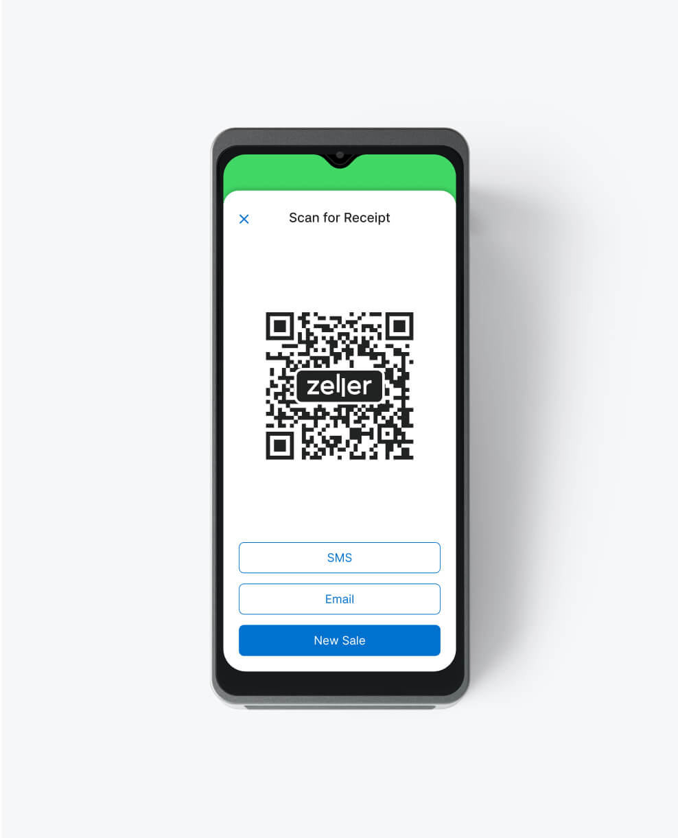 Digital Receipts | Zeller Terminal