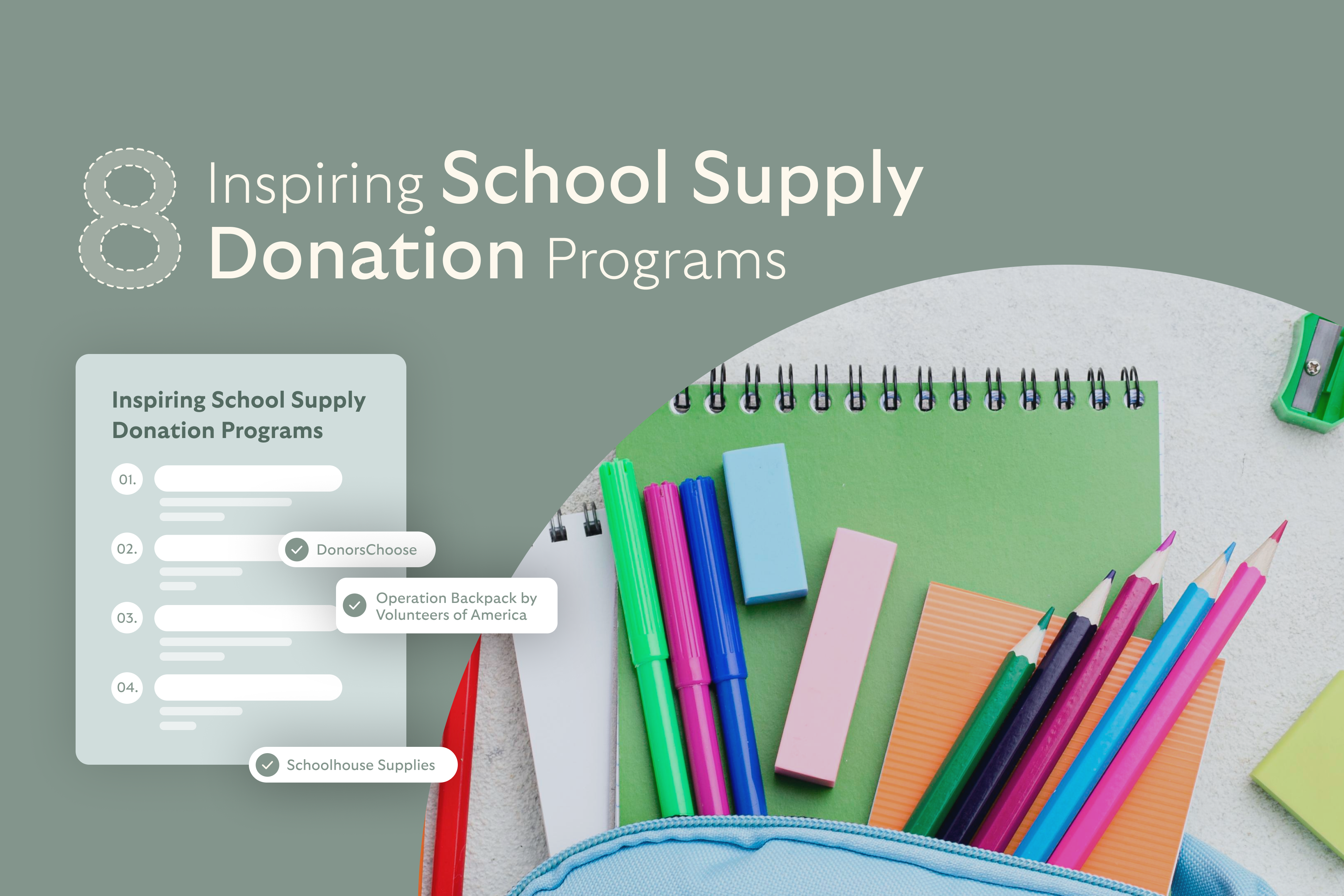 8 Inspiring School Supply Donation Programs