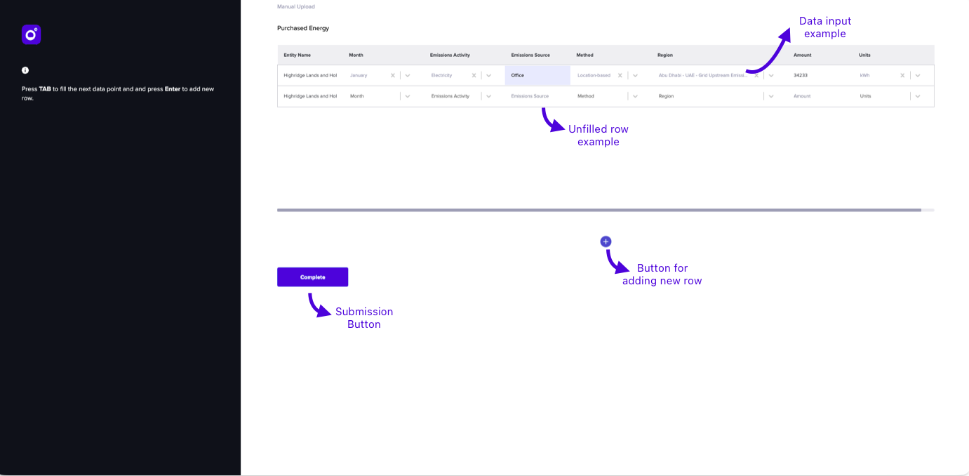 Manual Data Entry | Zeroe Knowledge Base | Zeroe