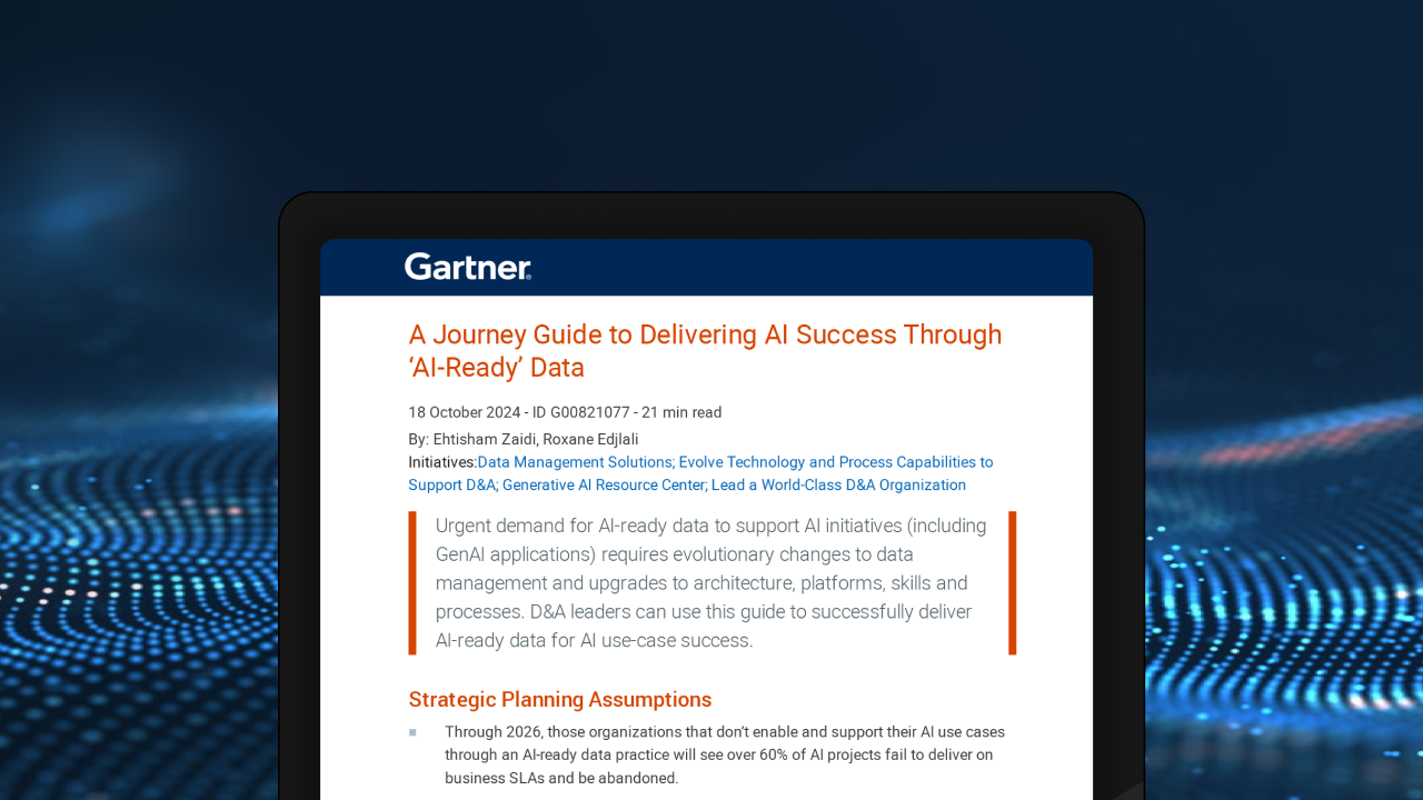 Unlock AI Success with Gartner® Exclusive Report