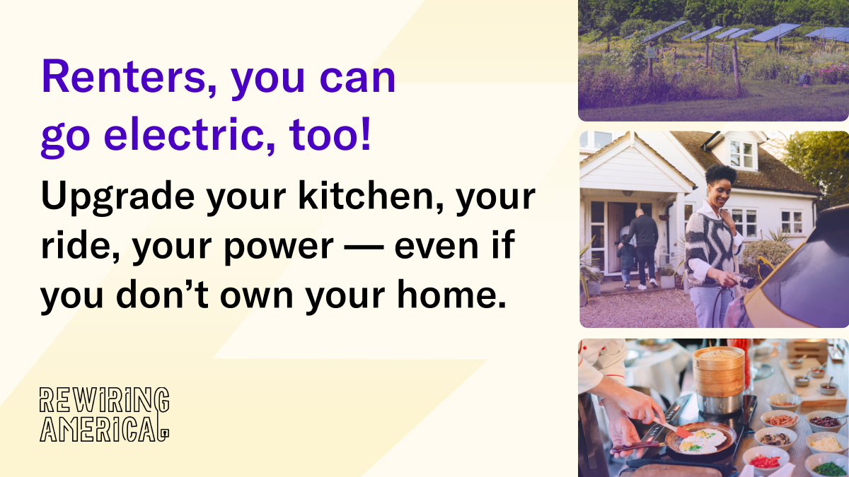 Renters, you can go electric, too! Here's how.