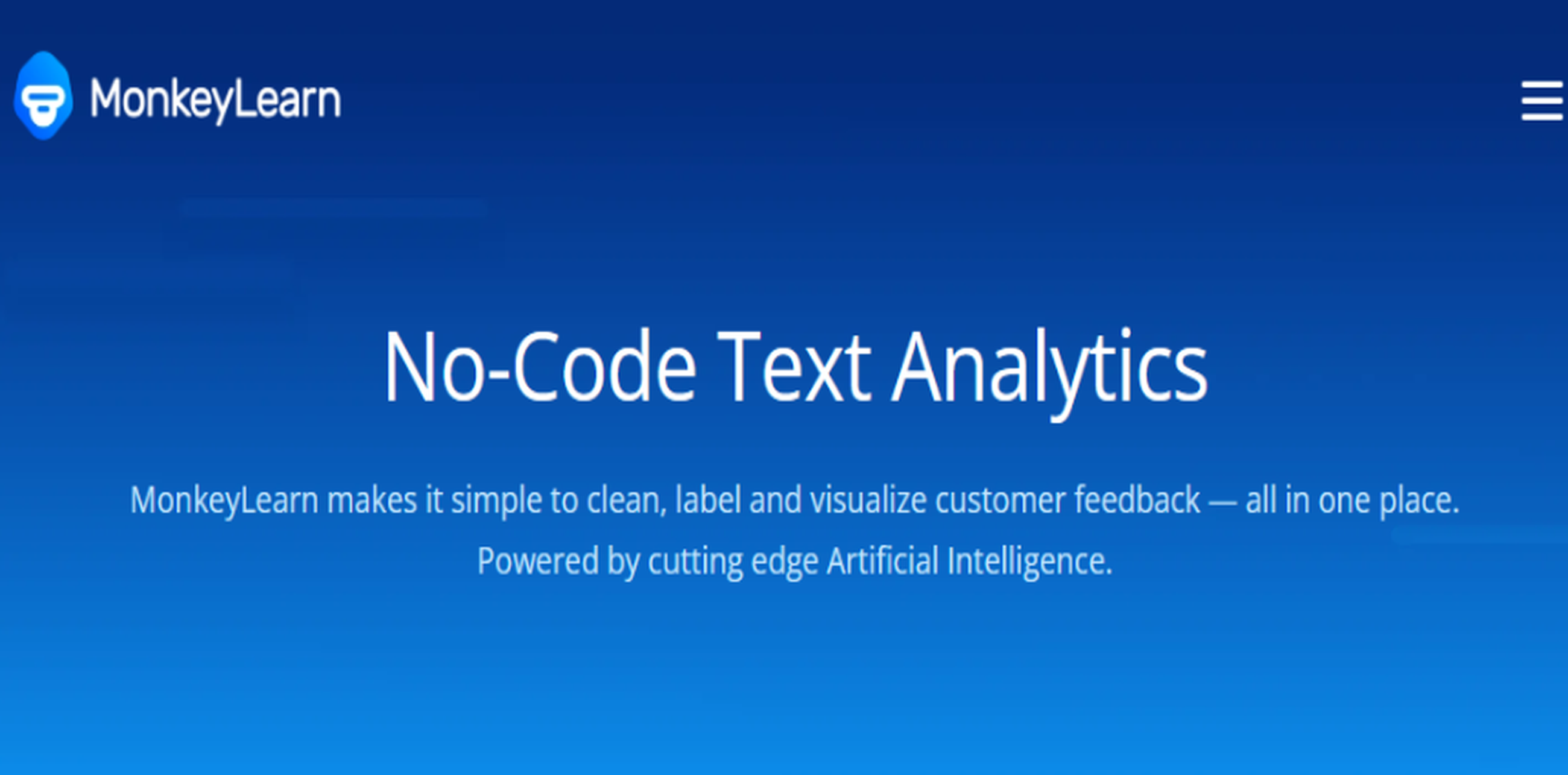 MonkeyLearn: Text Analytics & Visualization | Top AI Tools