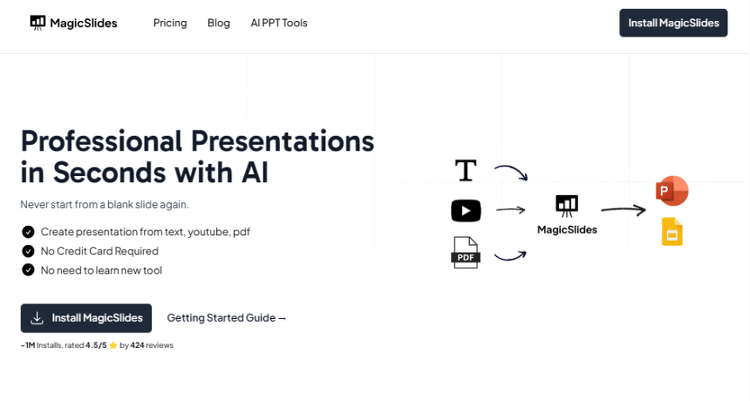 MagicSlides: AI Presentation Tool | Top AI Tools