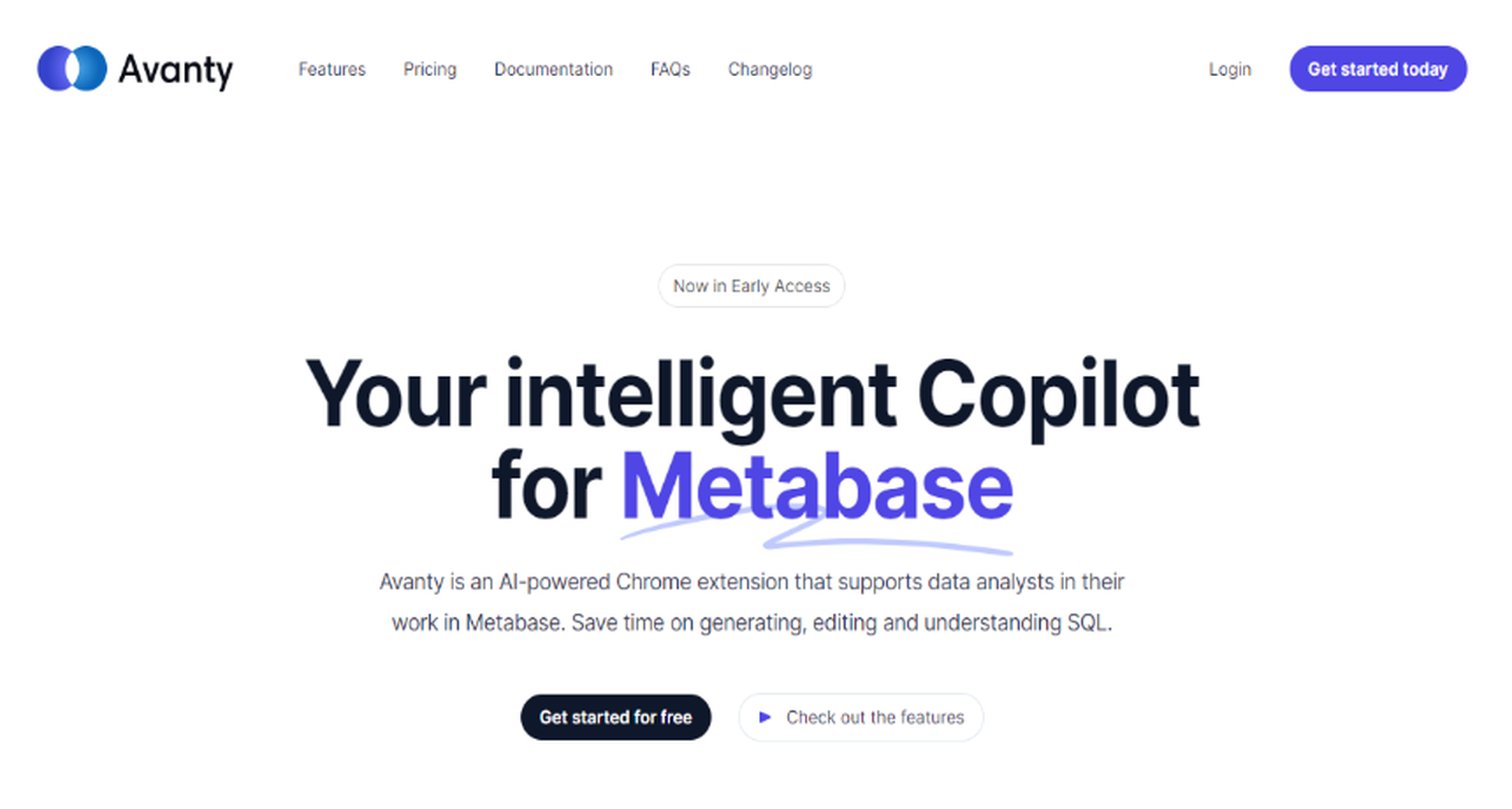 Avanty: Metabase AI Tool | Top AI Tools