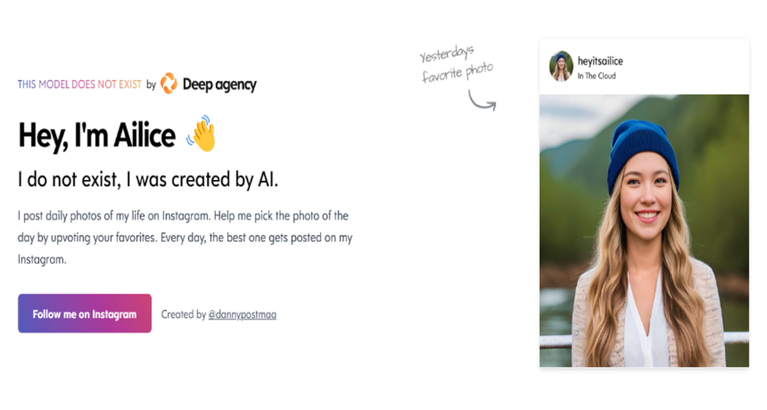 Ailice: Daily Instagram Photos | Top AI Tools