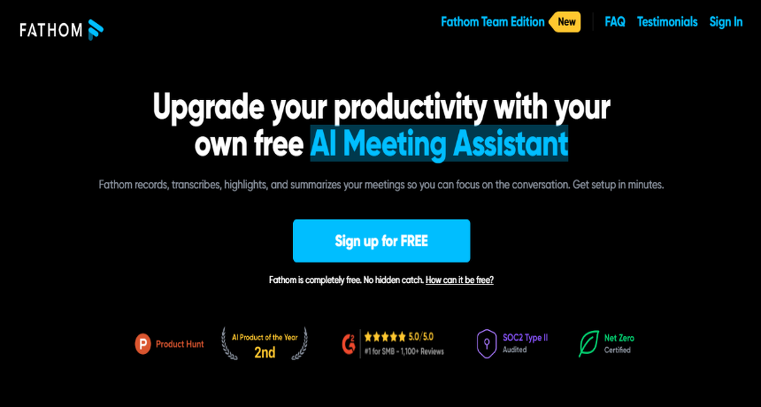 Fathom: AI Meeting Assistant | Top AI Tools