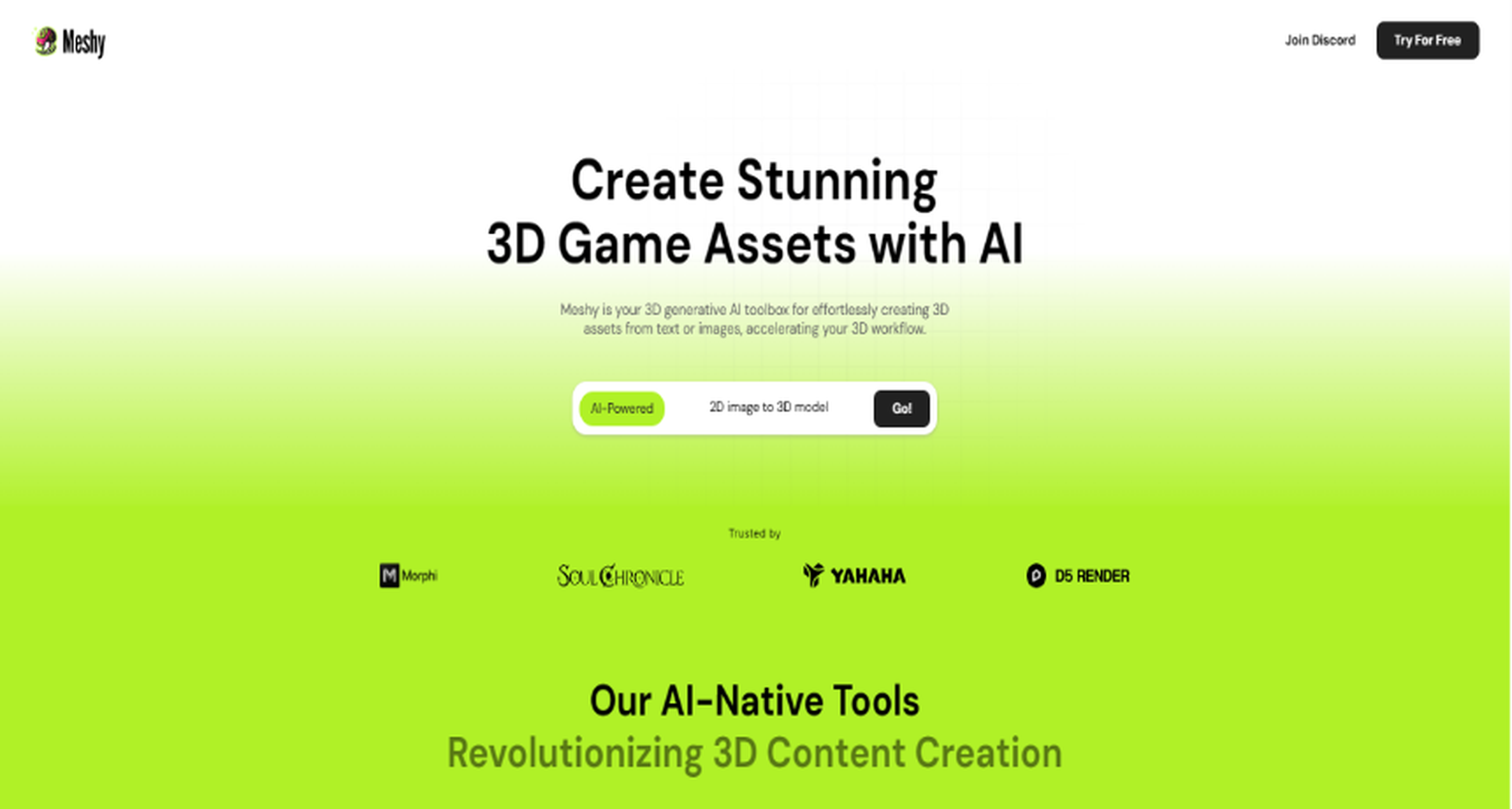 Meshy: 3D-Generator AI Tool | Top AI Tools