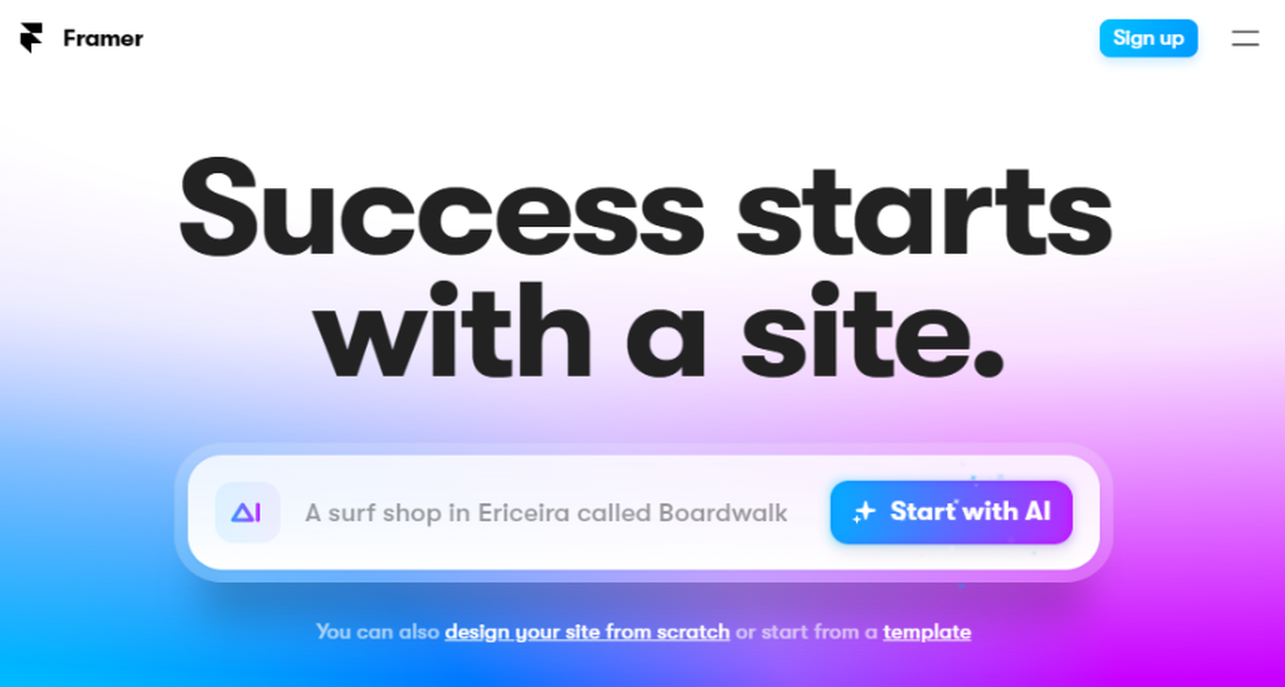 Framer: Site Design & SEO Performance Tool | Top AI Tools