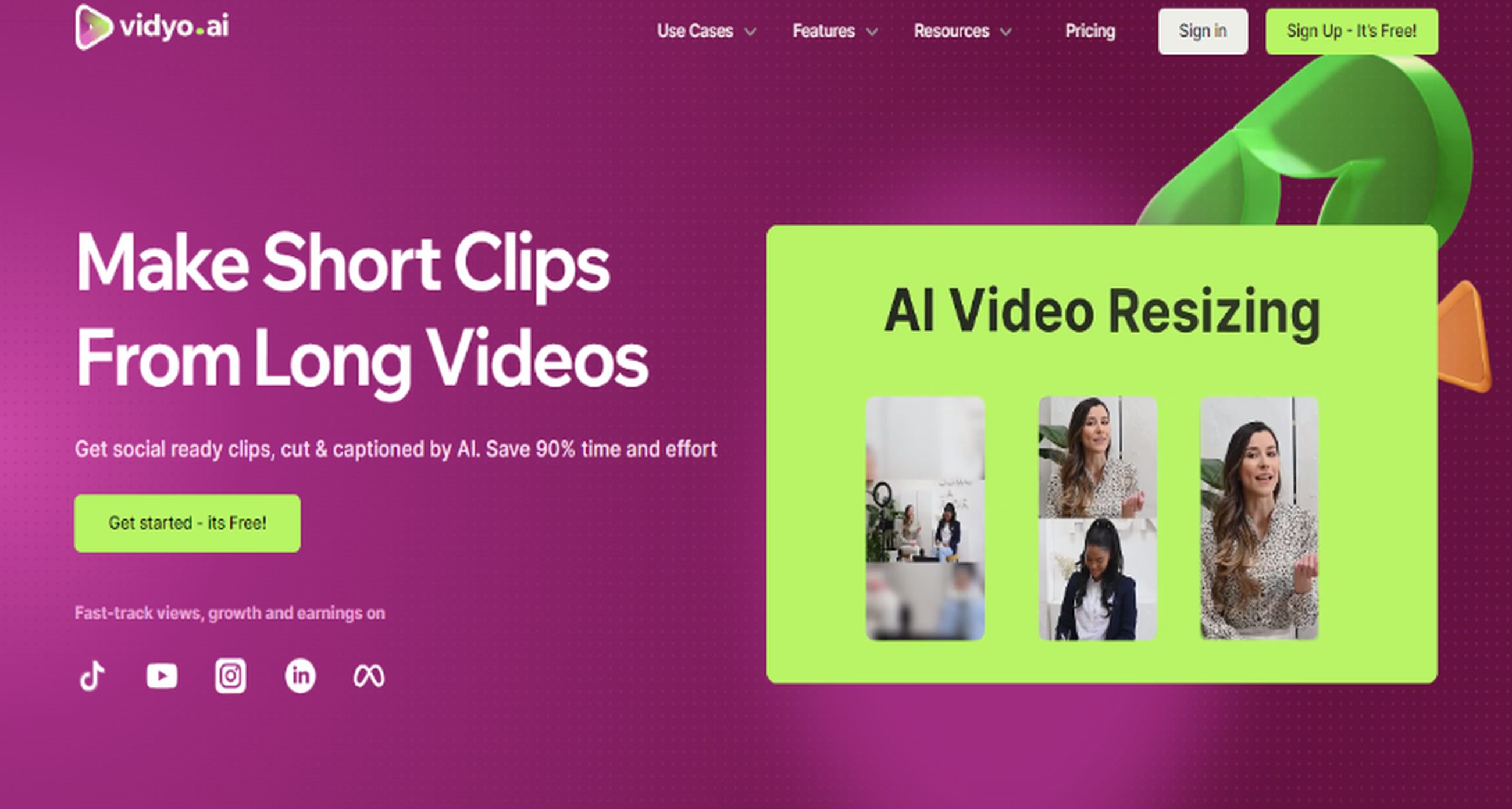 VidyoAI: AI Video Editing | Top AI Tools