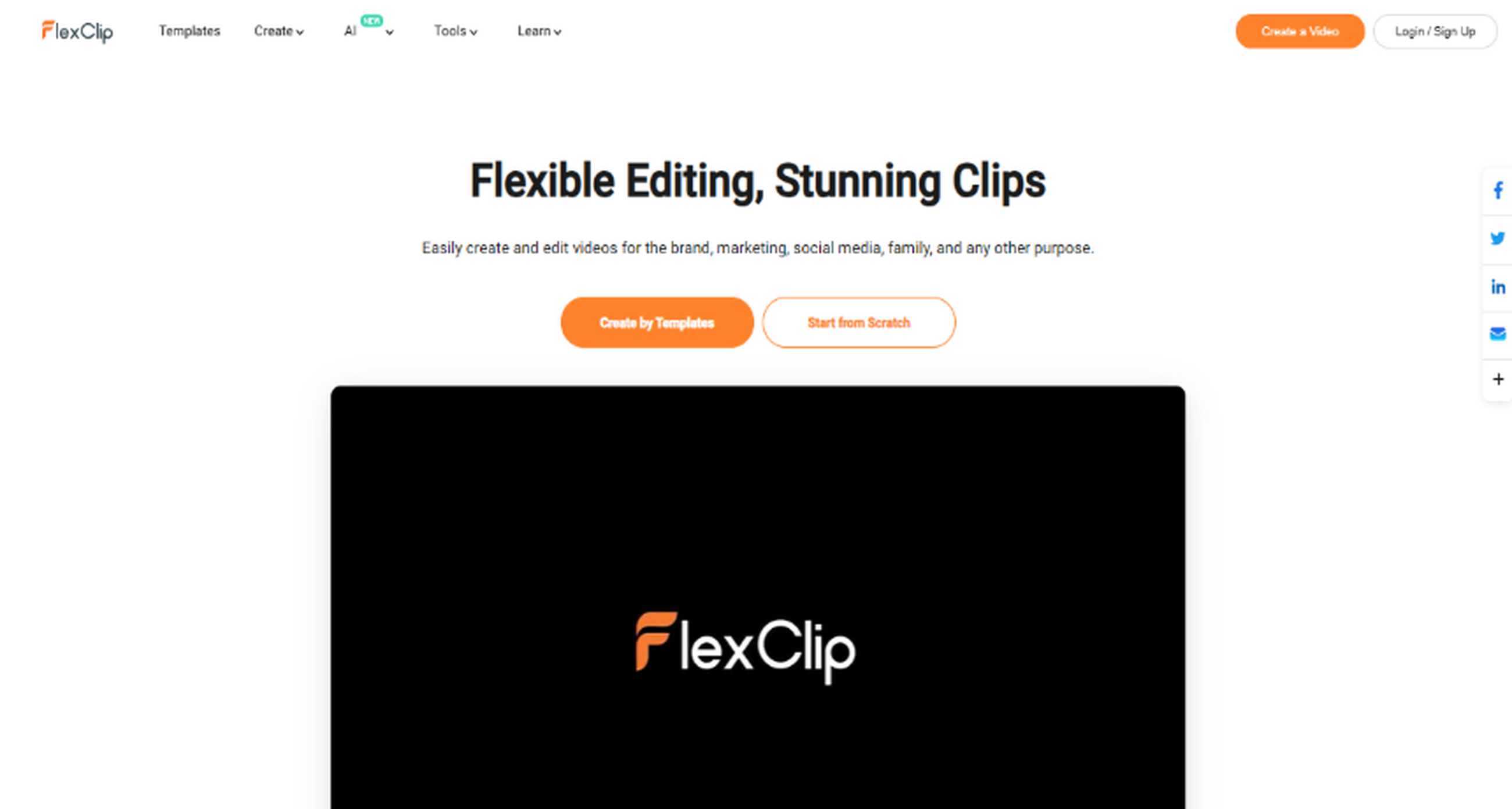 Flexclip: Transform Text into Videos | Top AI Tools