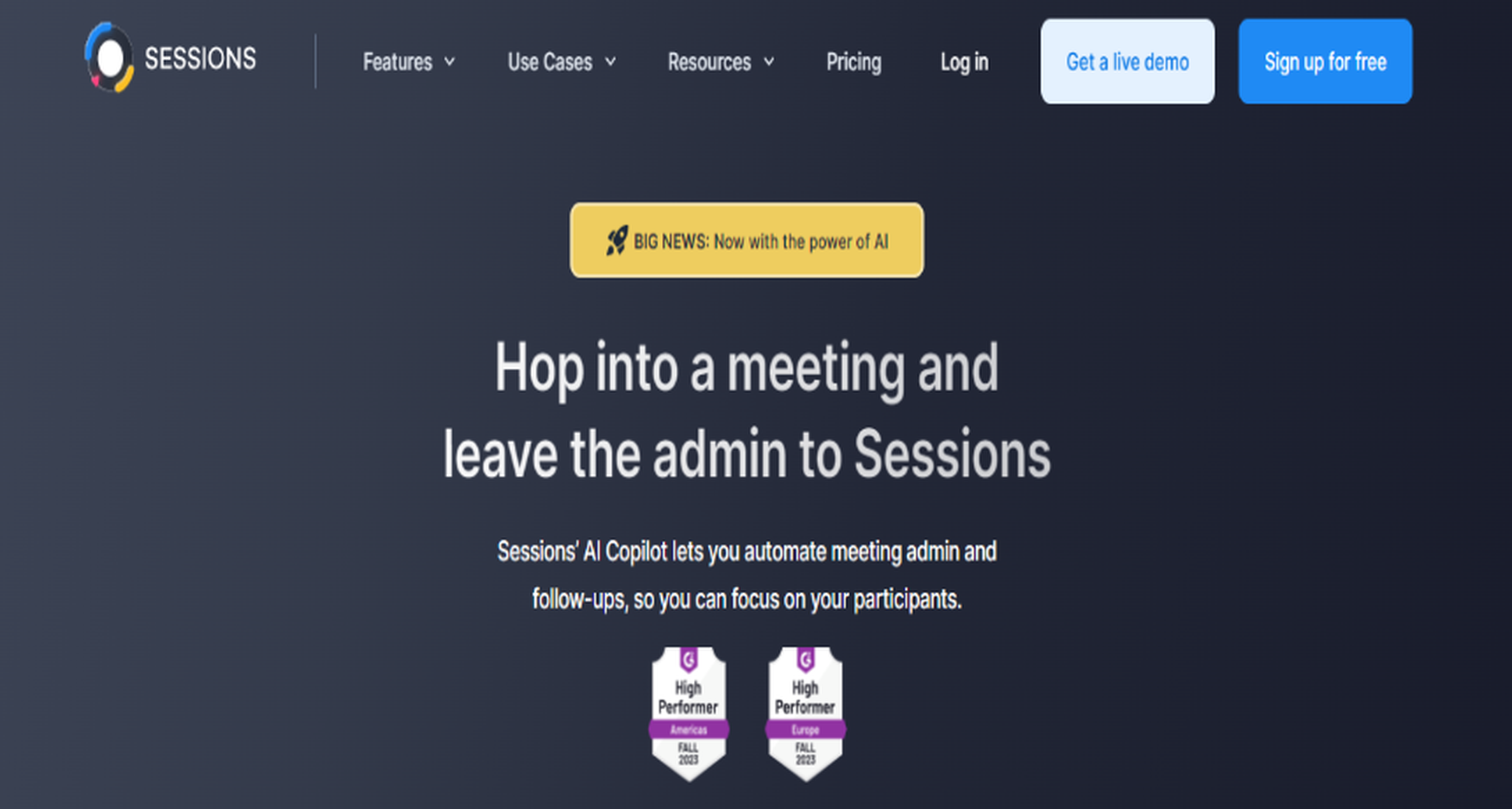 Sessions: Customer-Facing Webinar Platform | Top AI Tools