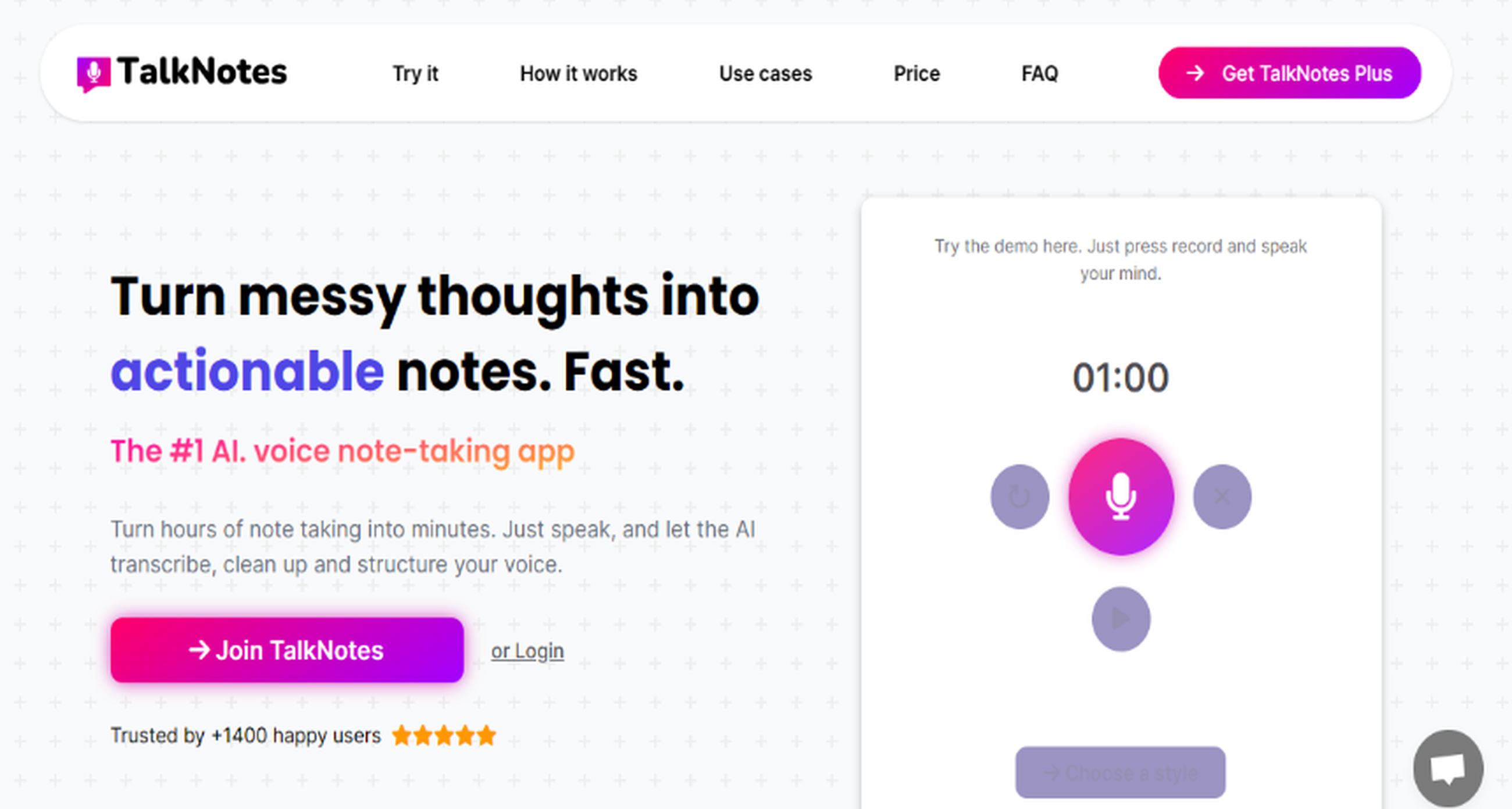 TalkNotes: Voice Note-Taking App | Top AI Tools
