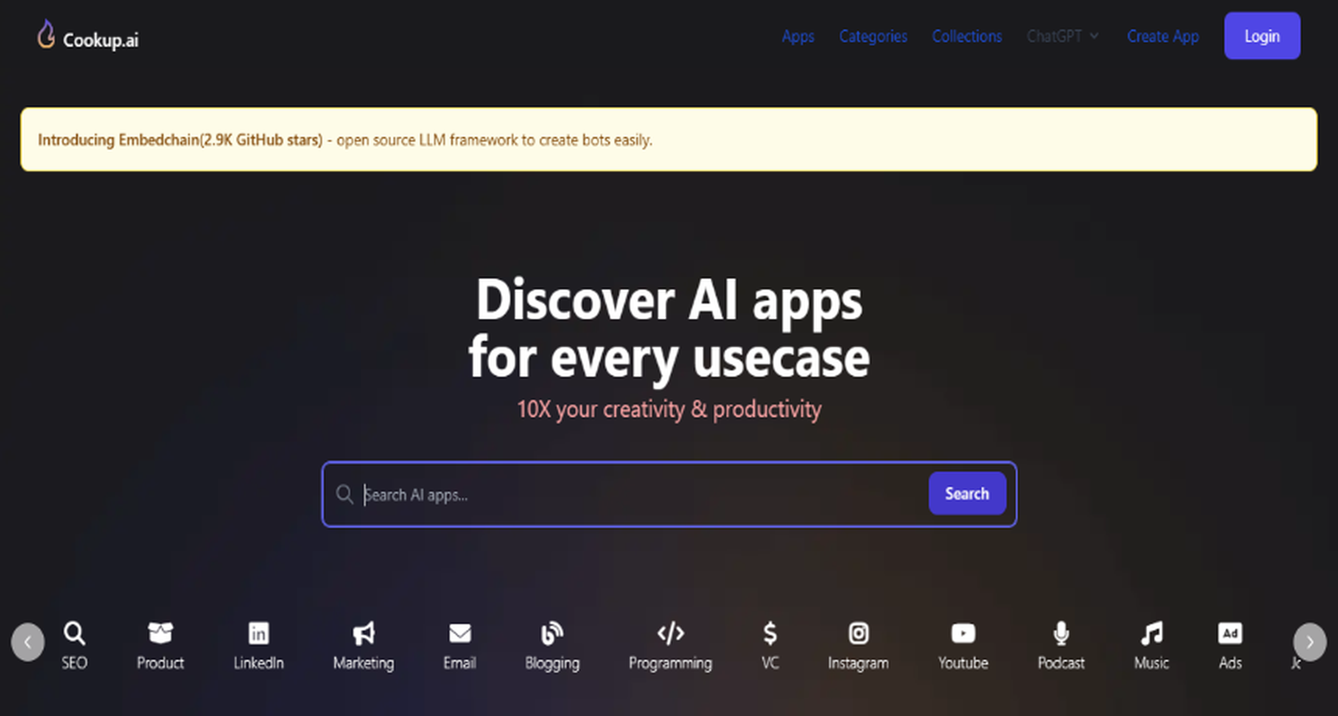 Cookup AI: Diverse AI Tools | Top AI Tools