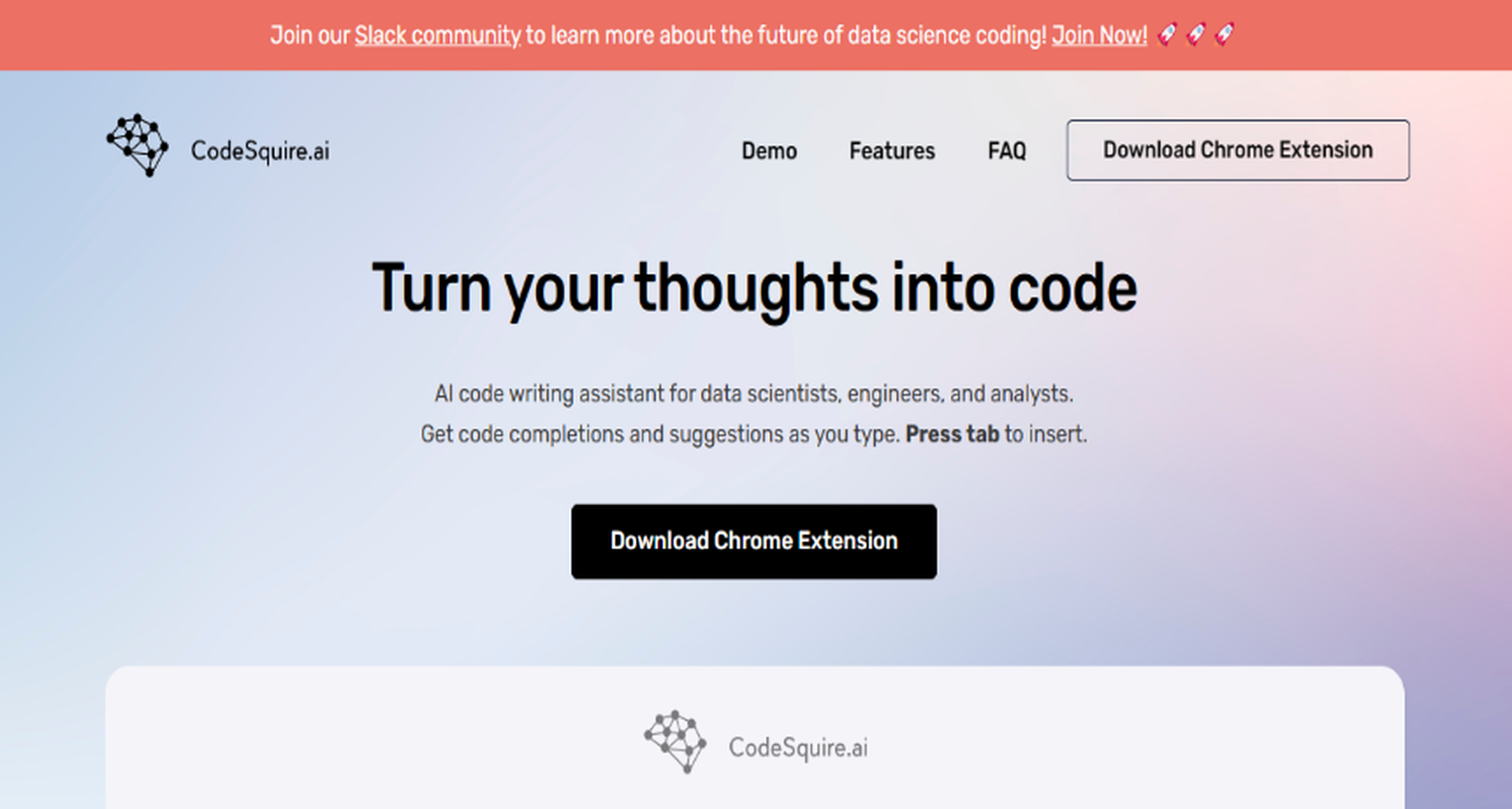 CodeSquire: AI Code Writing Assistant | Top AI Tools