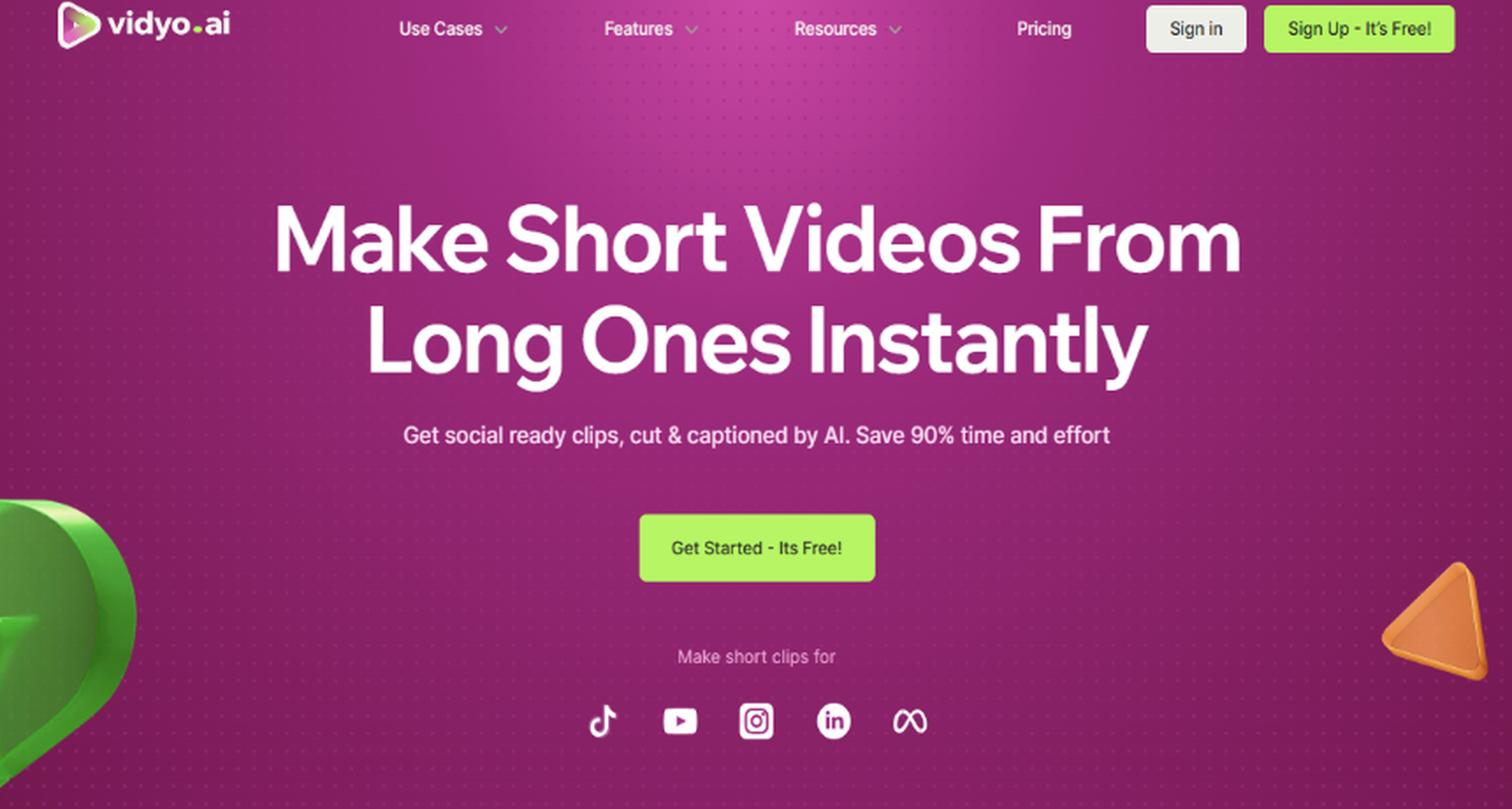 VidyoAI: AI Video Editing | Top AI Tools