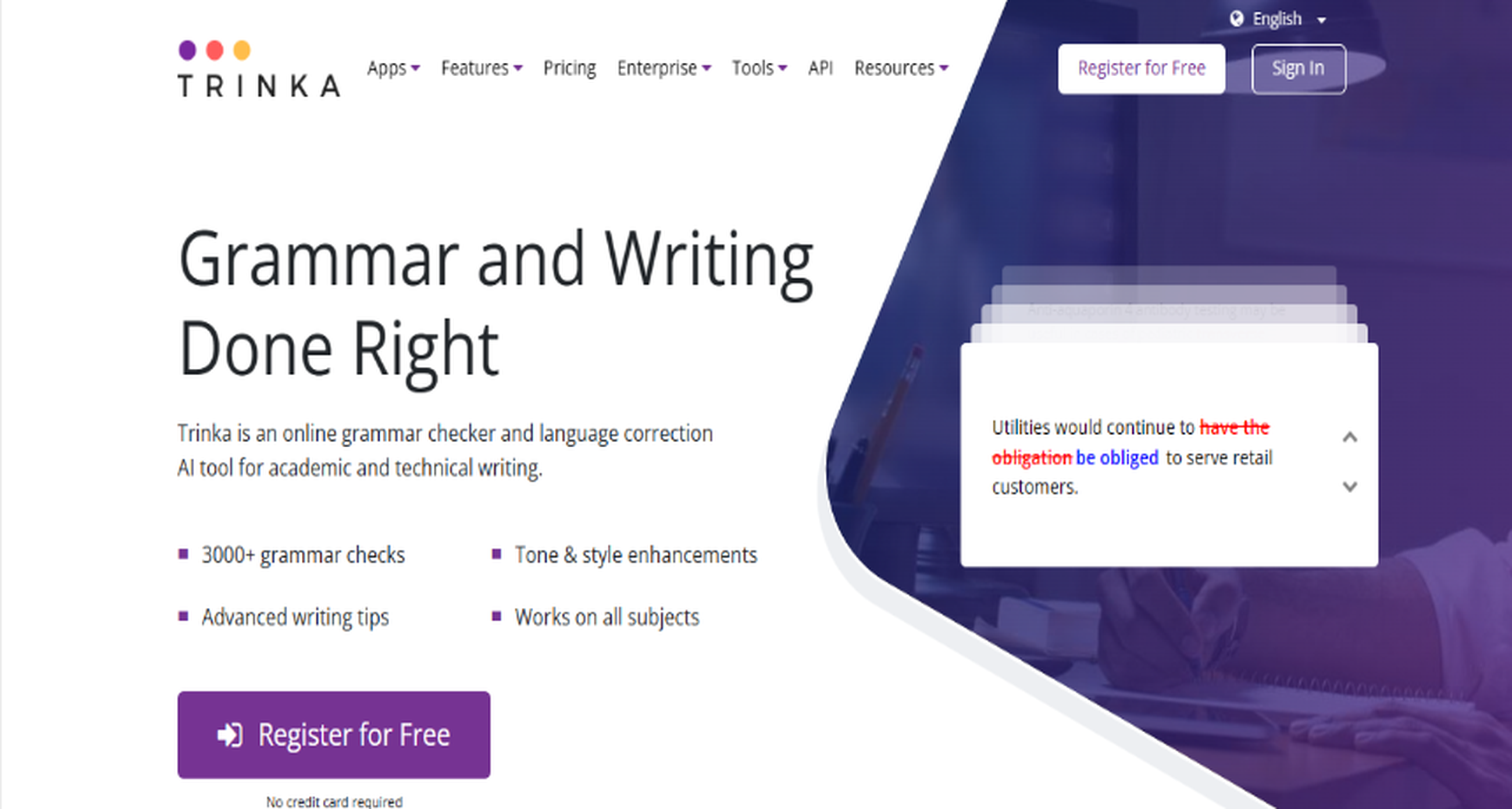 Trinka AI: Grammar Correction Tool | Top AI Tools