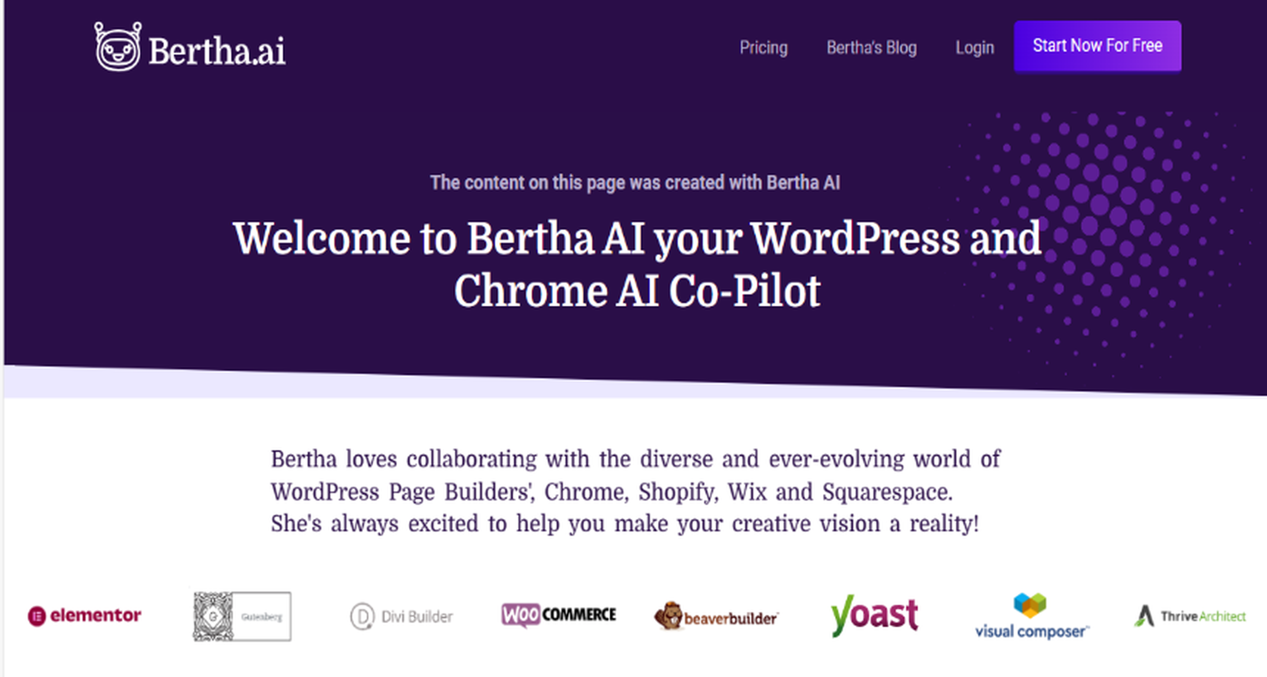 Bertha AI: Content Creation Tool | Top AI Tools
