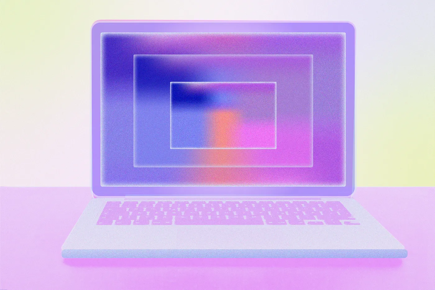 computer in gradients