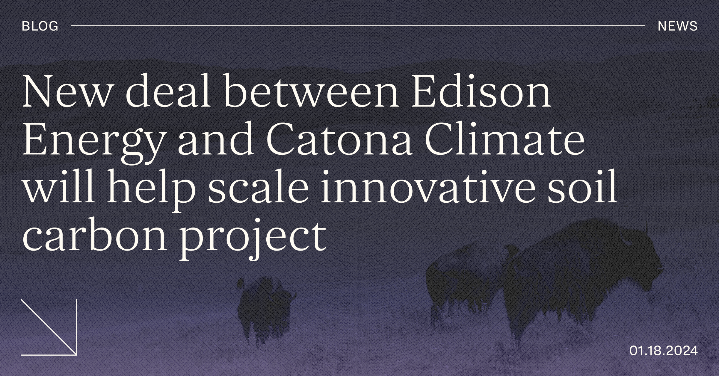 New deal between Edison Energy and Catona Climate will help scale innovative soil carbon project