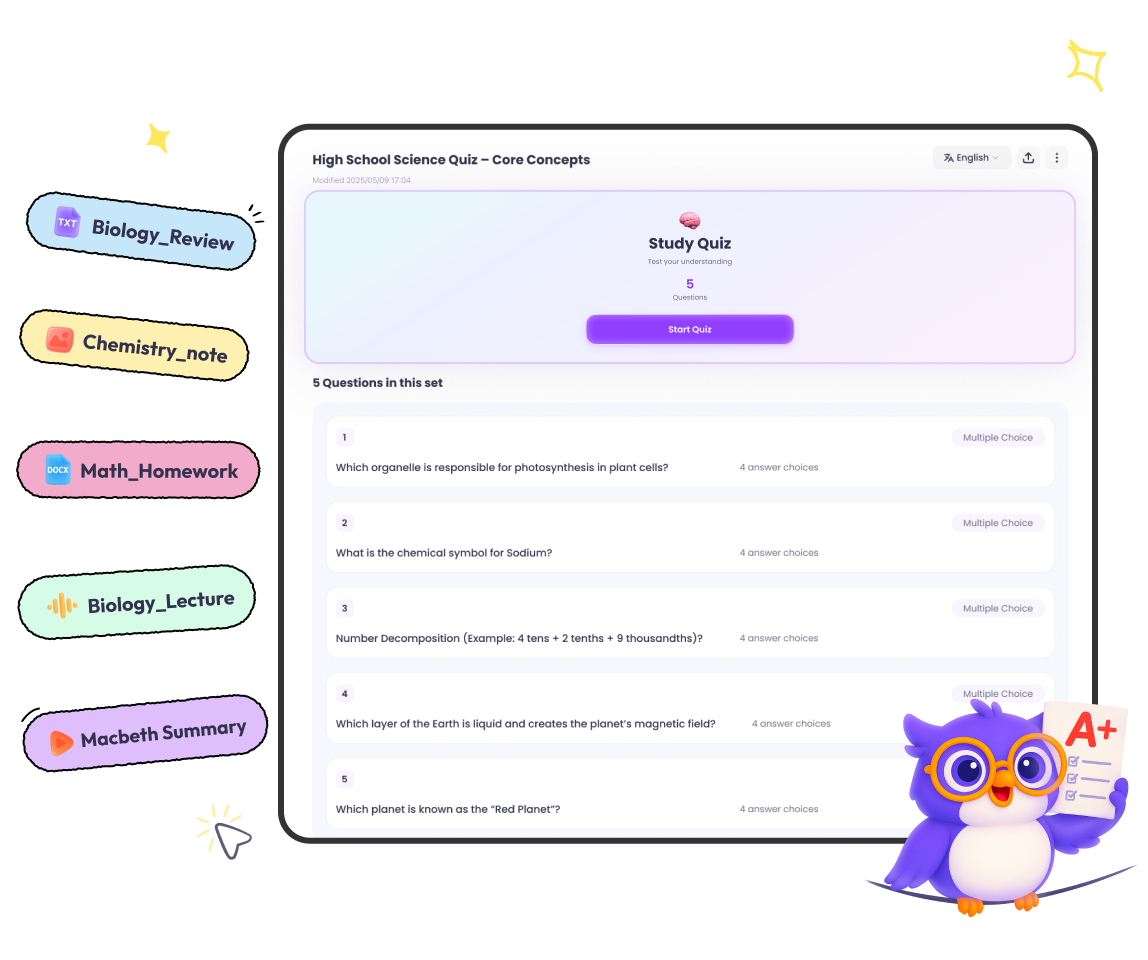 Generador de Quizzes con IA de StudyX | Pruebas Estilo Examen Al Instante