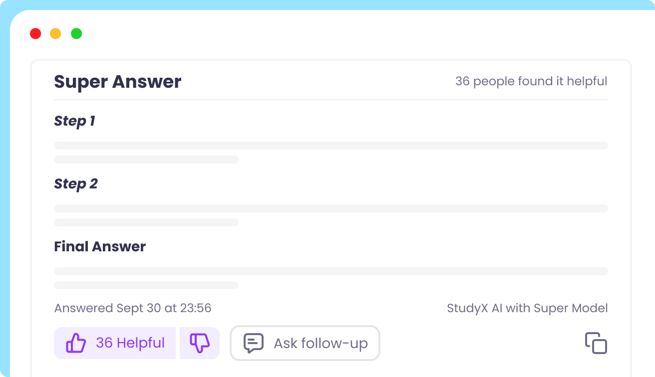 Free AI Homework Helper, Step-by-step & No Sign-up| StudyX