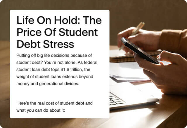 The True Cost Of Stress From Student Debt - Earnest | Earnest