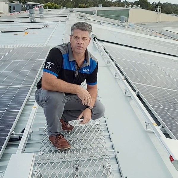 Roof safety rail | Guardrail System | Roof walkway system, Safety ...