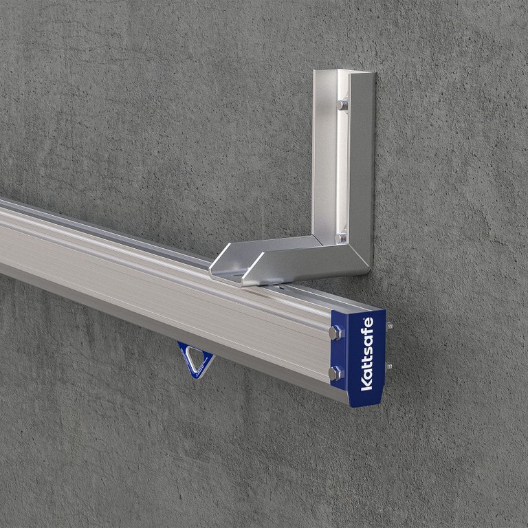 Rigid 130 rail – side/floor mount – 200mm | Kattsafe