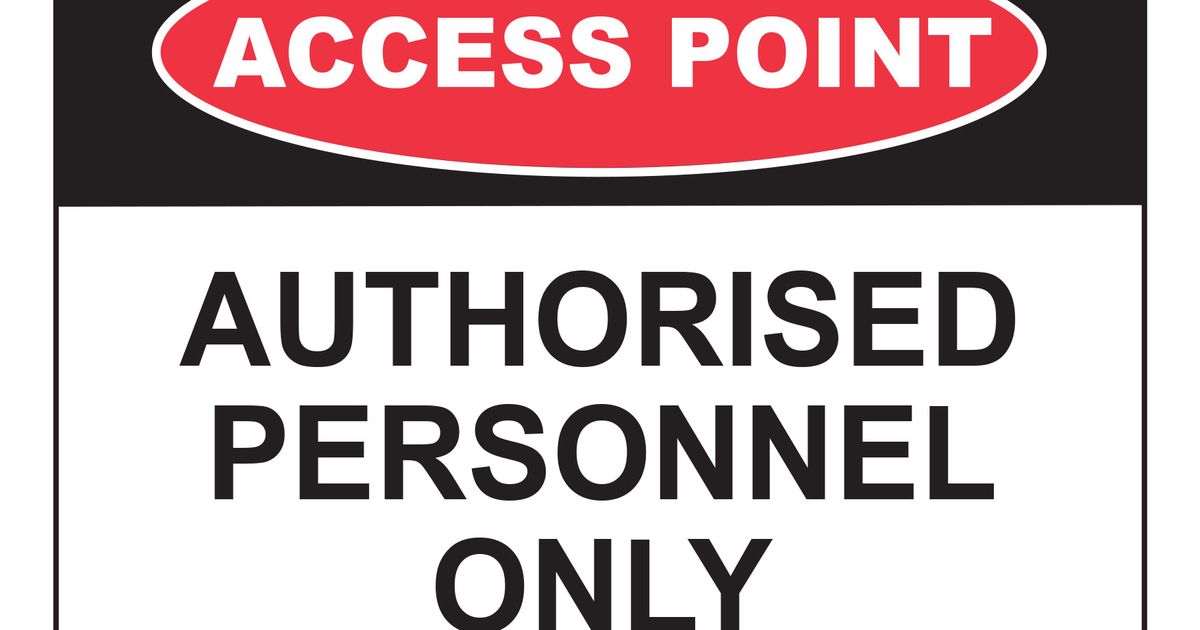 SD969 Signboard - authorised personnel only | Kattsafe
