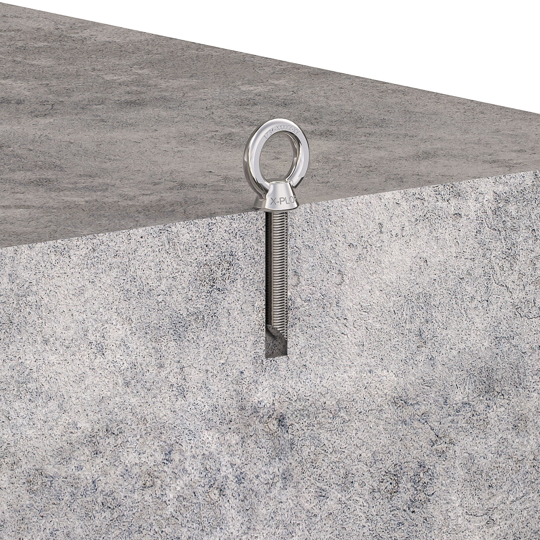 Flush Mount Concrete Anchors TITANIUM Surface Mount Floor Pulling Post